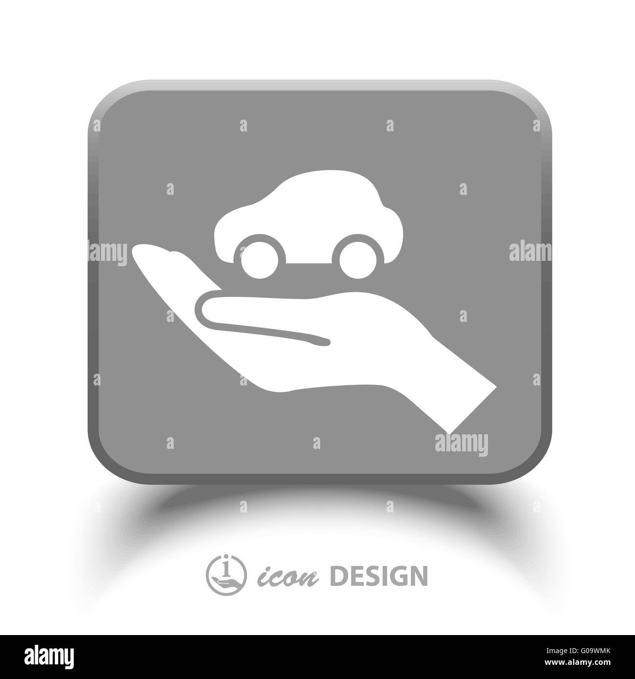 car in hand icon Stock Vector Image & Art - Alamy