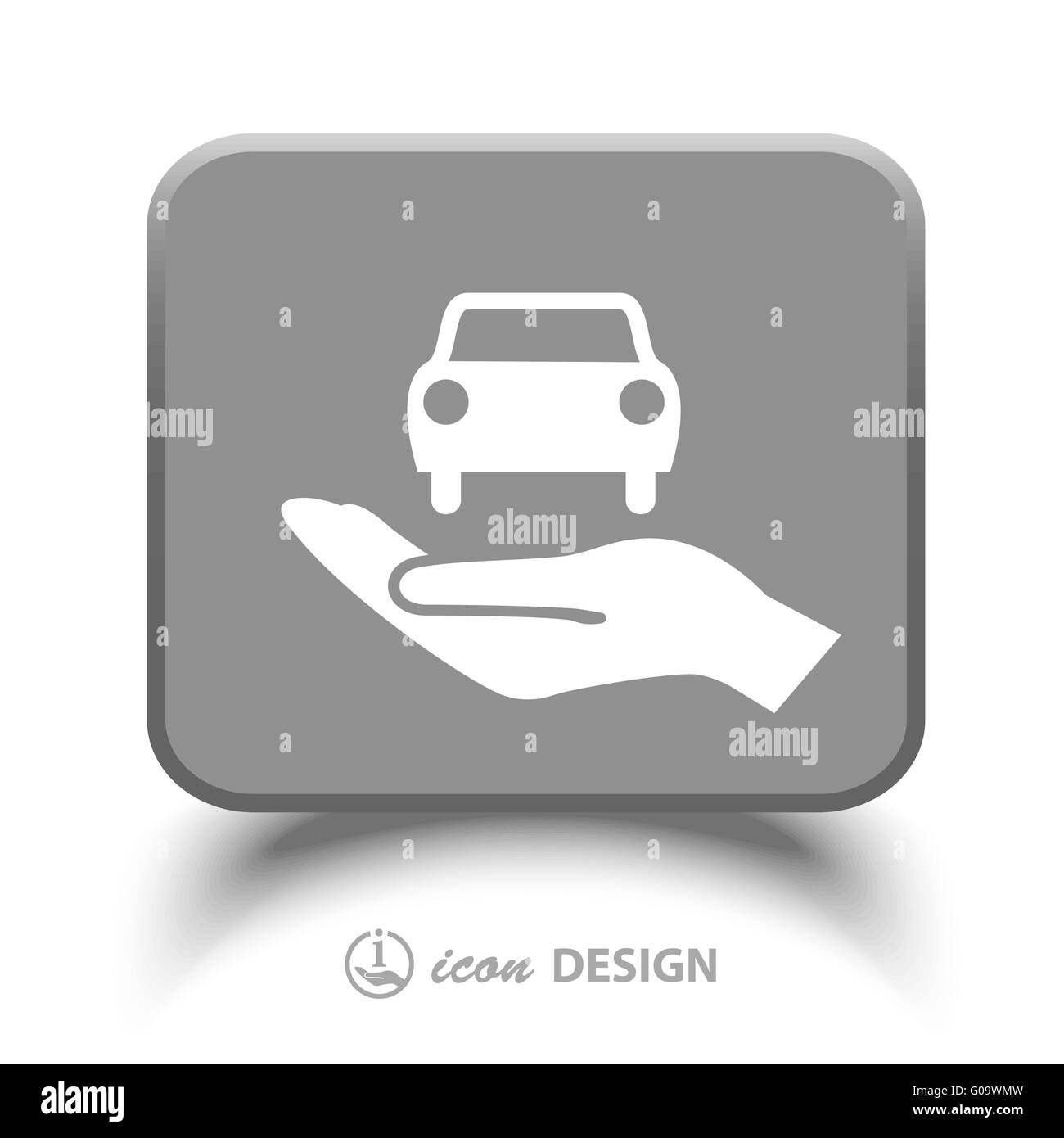 car in hand icon Stock Vector Image & Art - Alamy