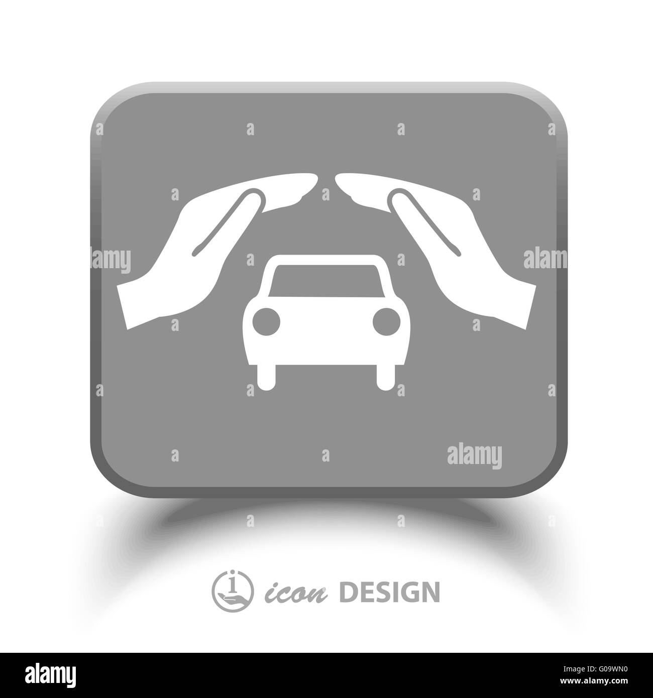 car in hand icon Stock Vector Image & Art - Alamy