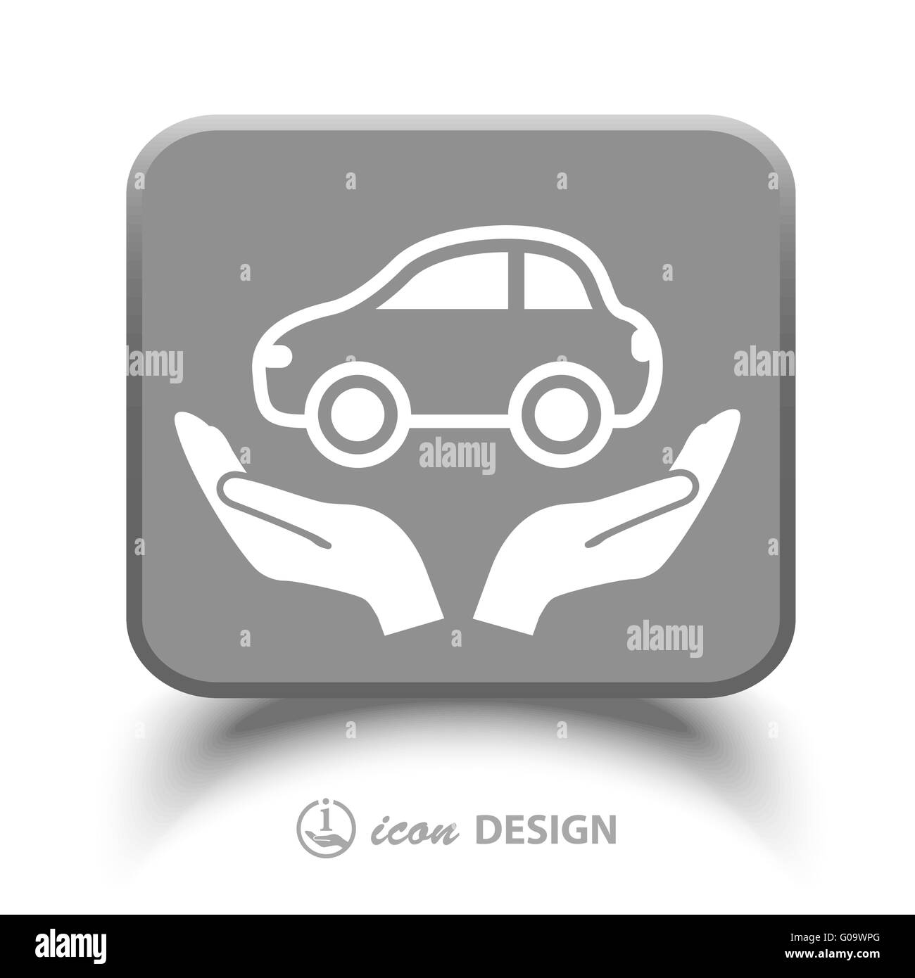 car in hand icon Stock Vector Image & Art - Alamy