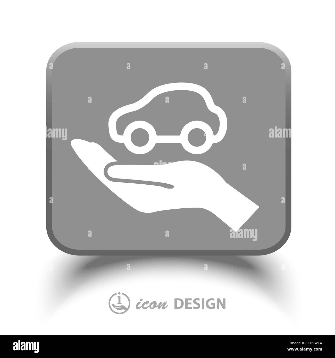 car in hand icon Stock Vector Image & Art - Alamy