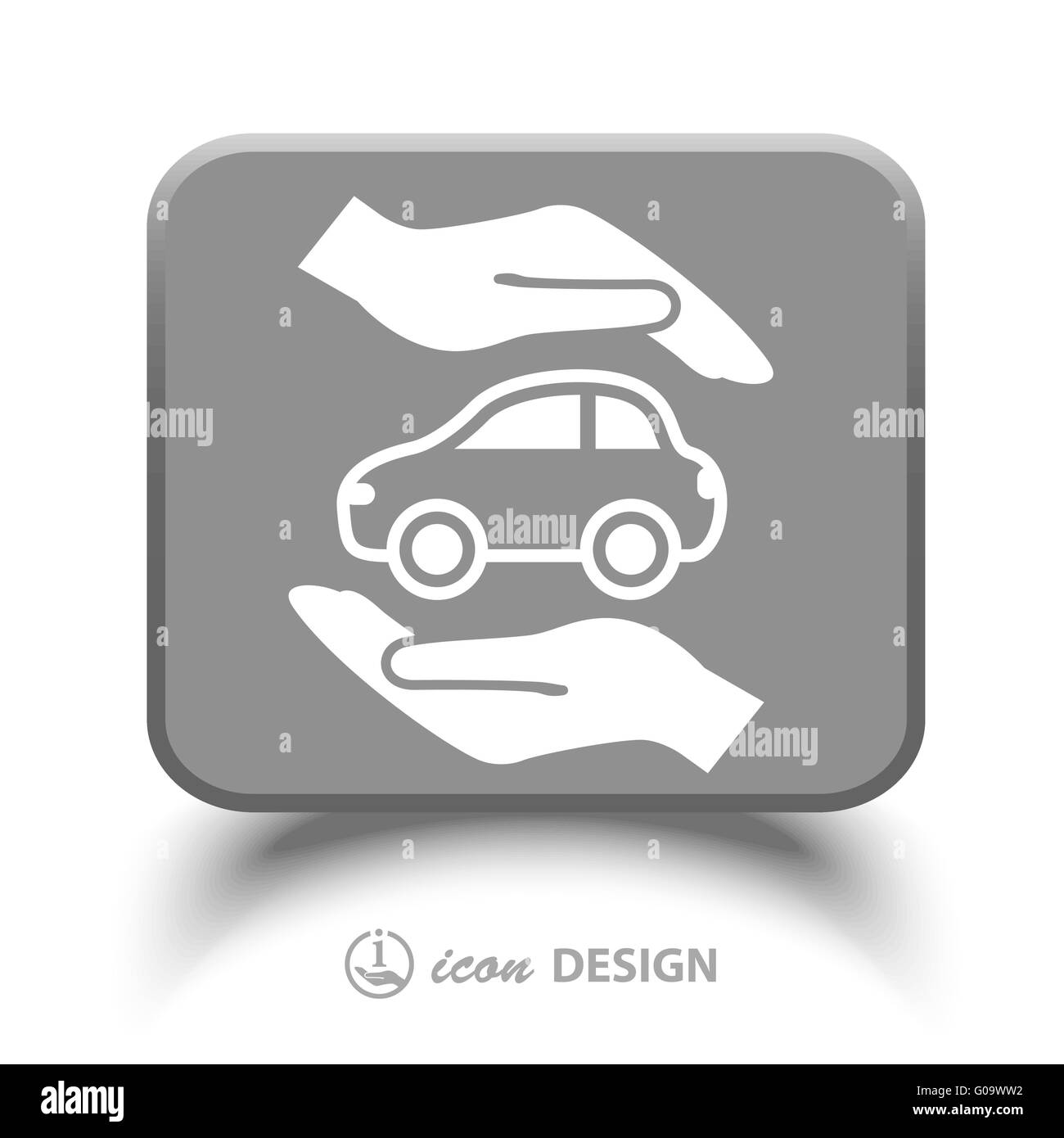 car in hand icon Stock Vector Image & Art - Alamy