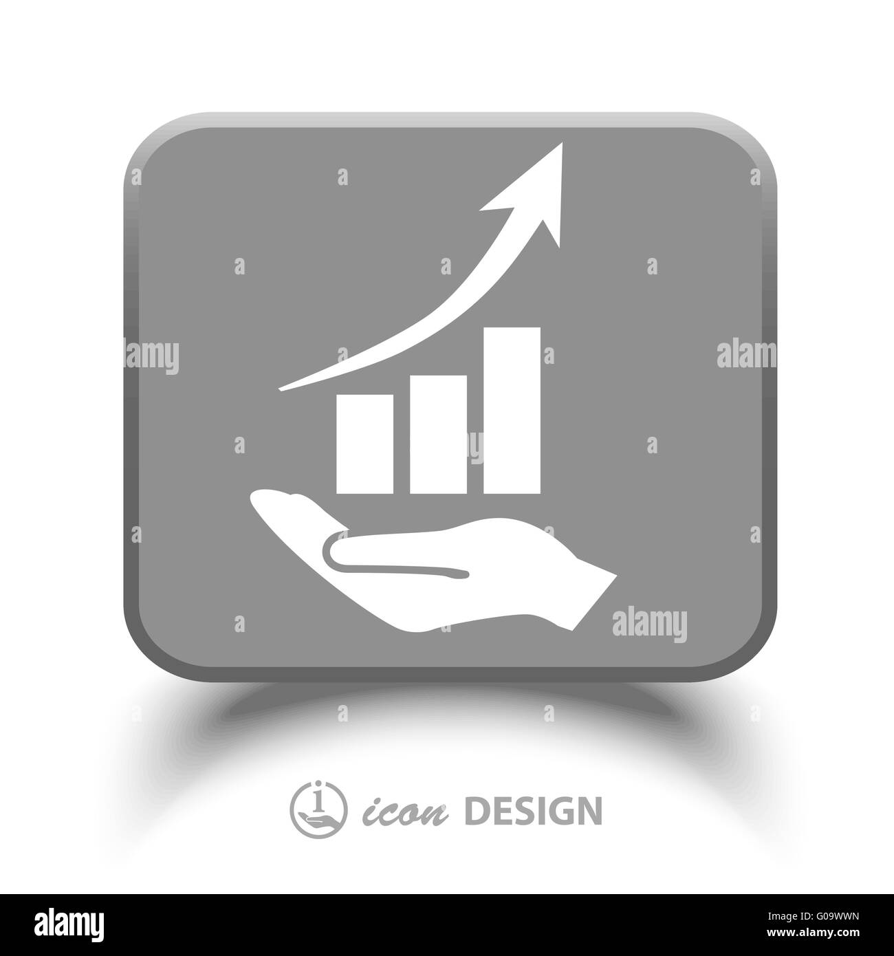 graph in hand icon Stock Vector Image & Art - Alamy