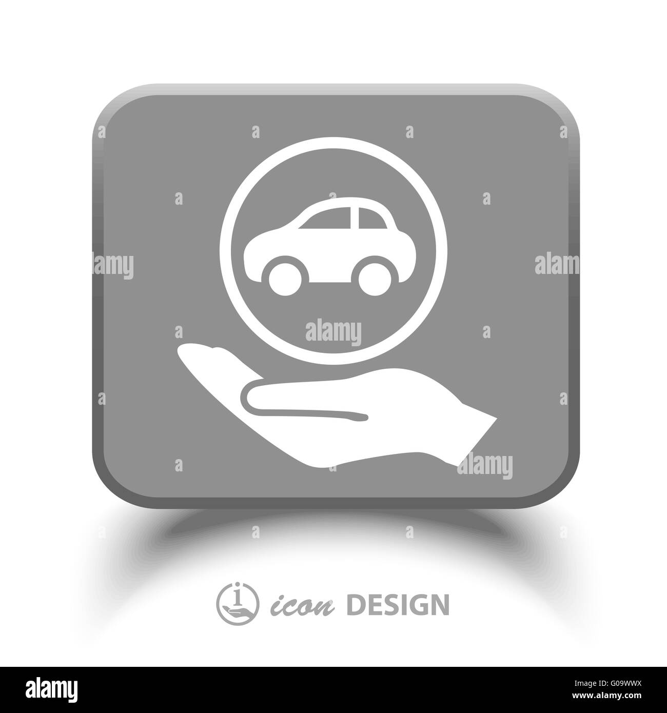 car in hand icon Stock Vector Image & Art - Alamy