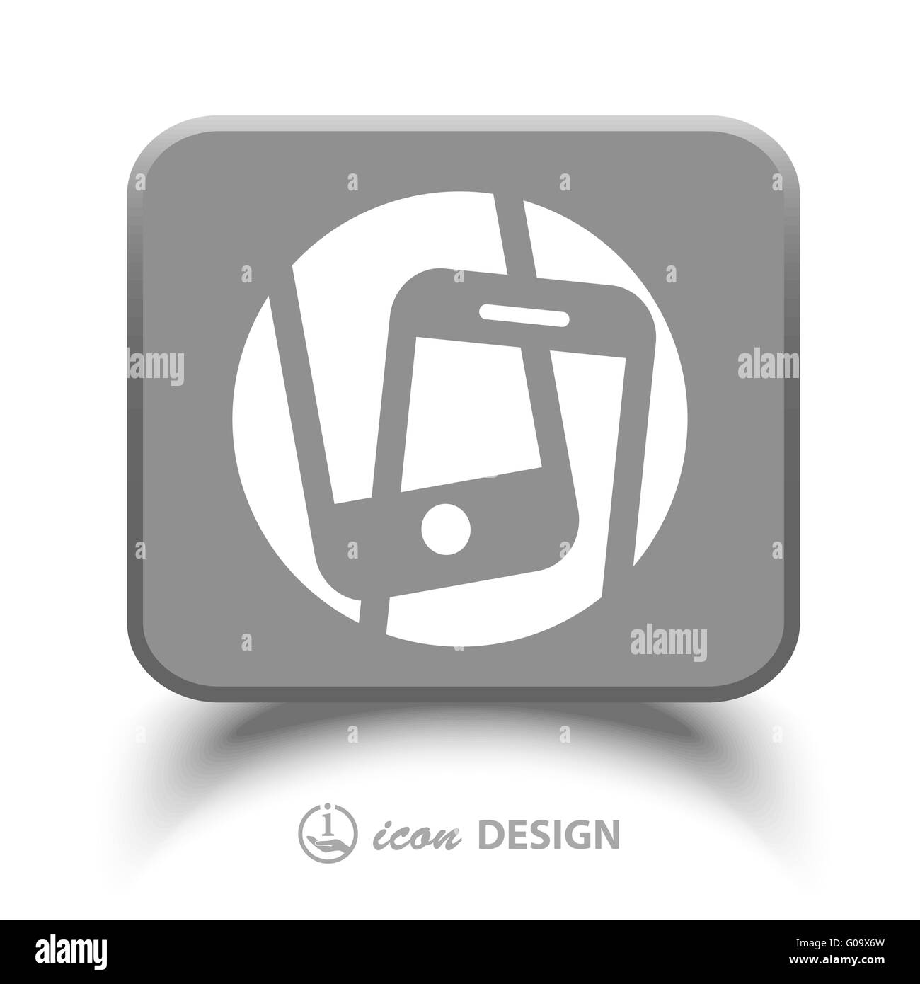 Abstract mobile icon Stock Vector Image & Art - Alamy