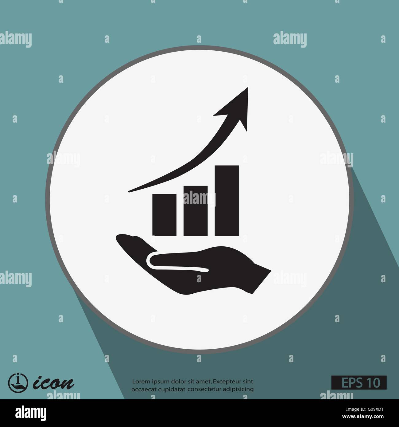 graph in hand icon Stock Vector Image & Art - Alamy