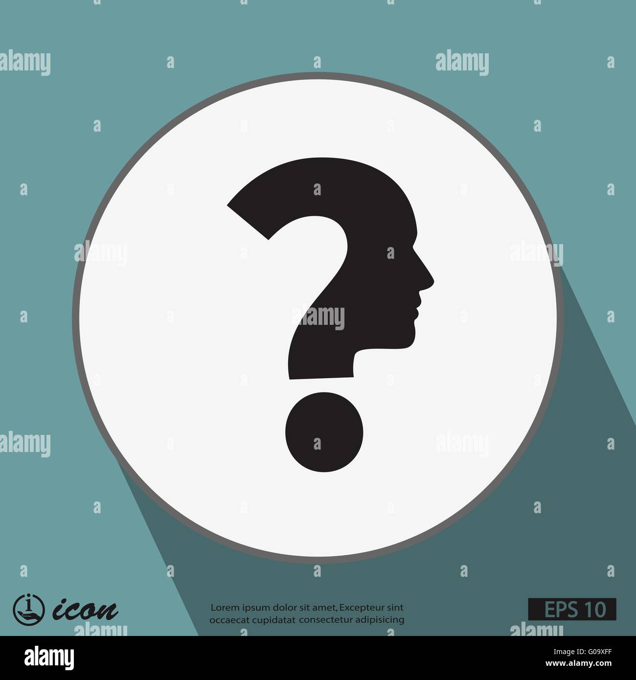 question mark and man icon Stock Vector Image & Art - Alamy