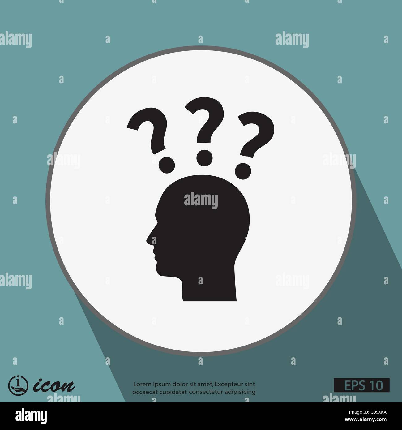 question mark and man icon Stock Vector Image & Art - Alamy