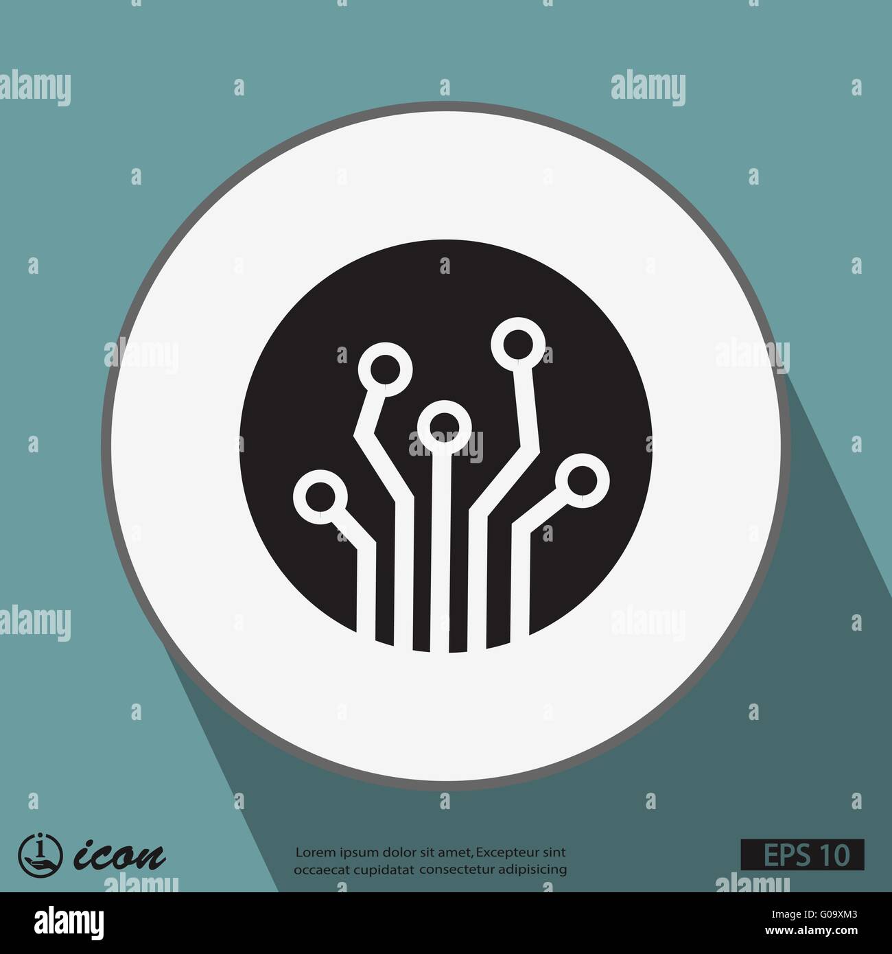 circuit board icon Stock Vector Image & Art - Alamy