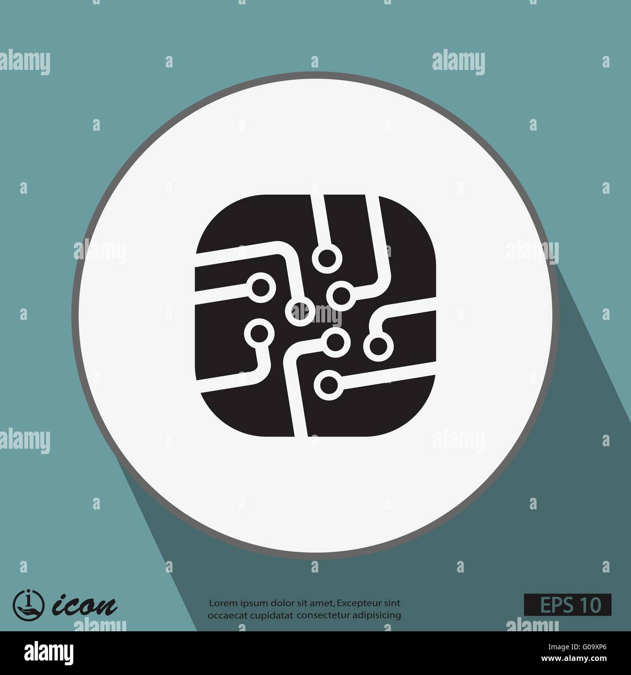 circuit board icon Stock Vector Image & Art - Alamy