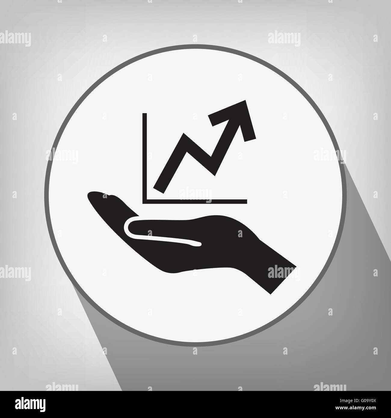 graph in hand icon Stock Vector Image & Art - Alamy