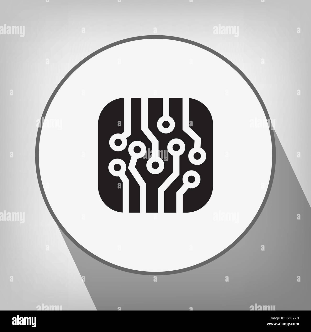 circuit board icon Stock Vector Image & Art - Alamy
