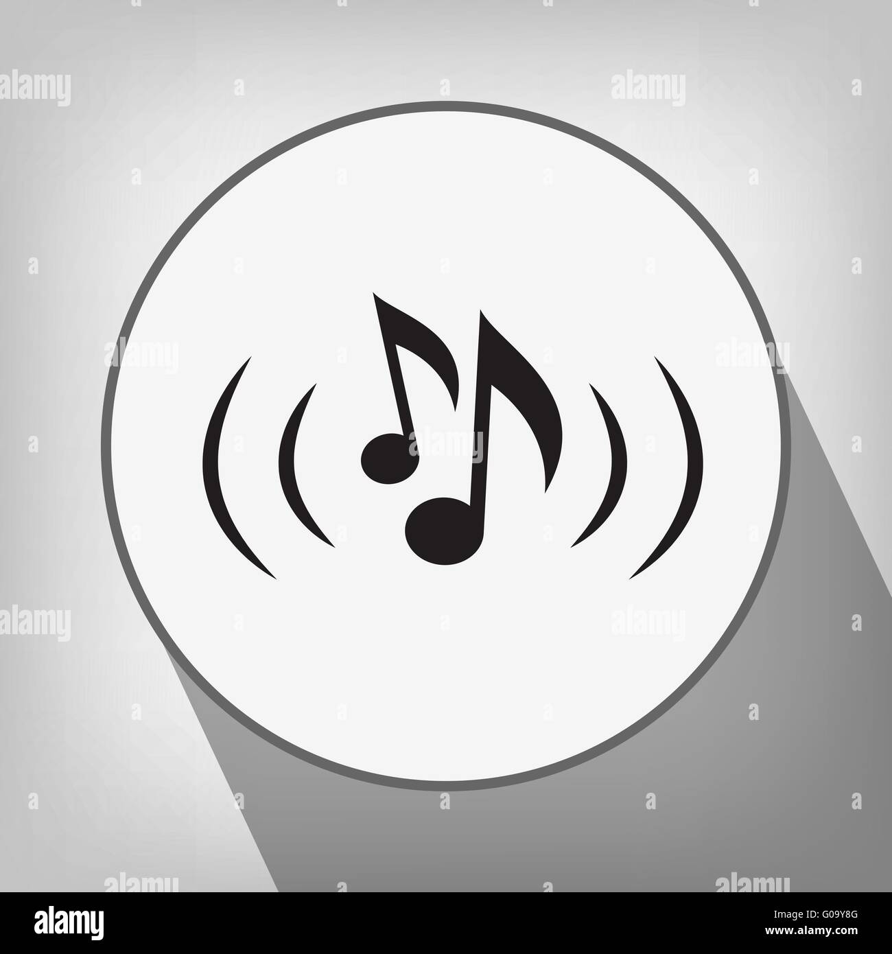 music note icon Stock Vector Image & Art - Alamy
