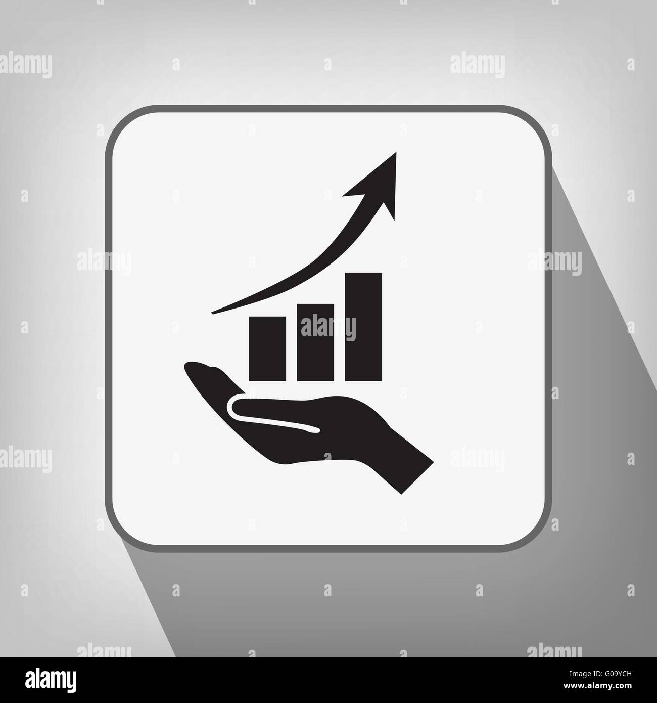 graph in hand icon Stock Vector Image & Art - Alamy
