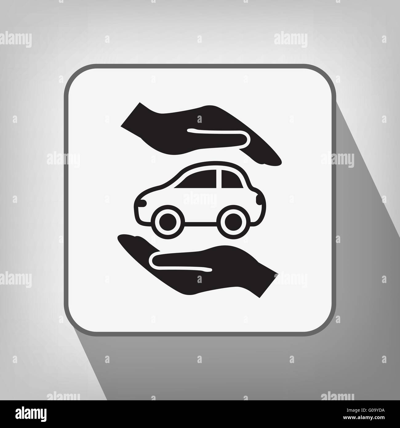 car in hand icon Stock Vector Image & Art - Alamy