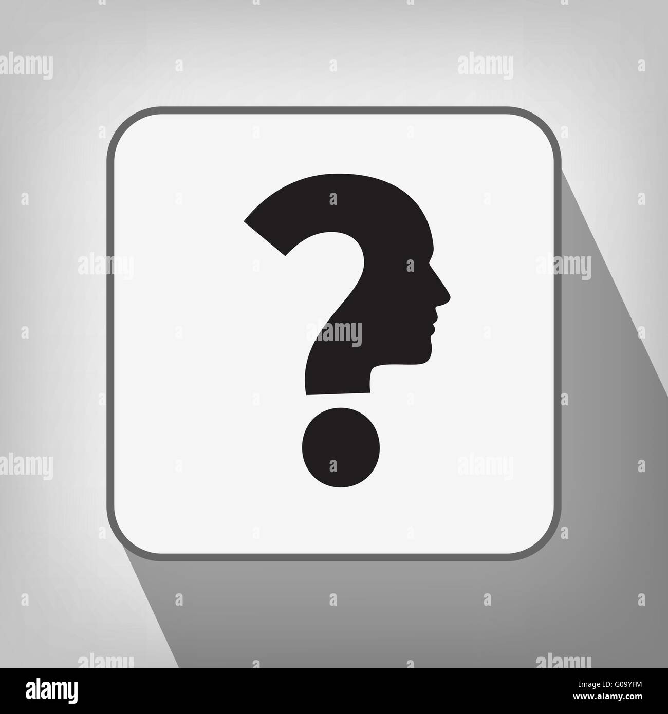 question mark and man icon Stock Vector Image & Art - Alamy