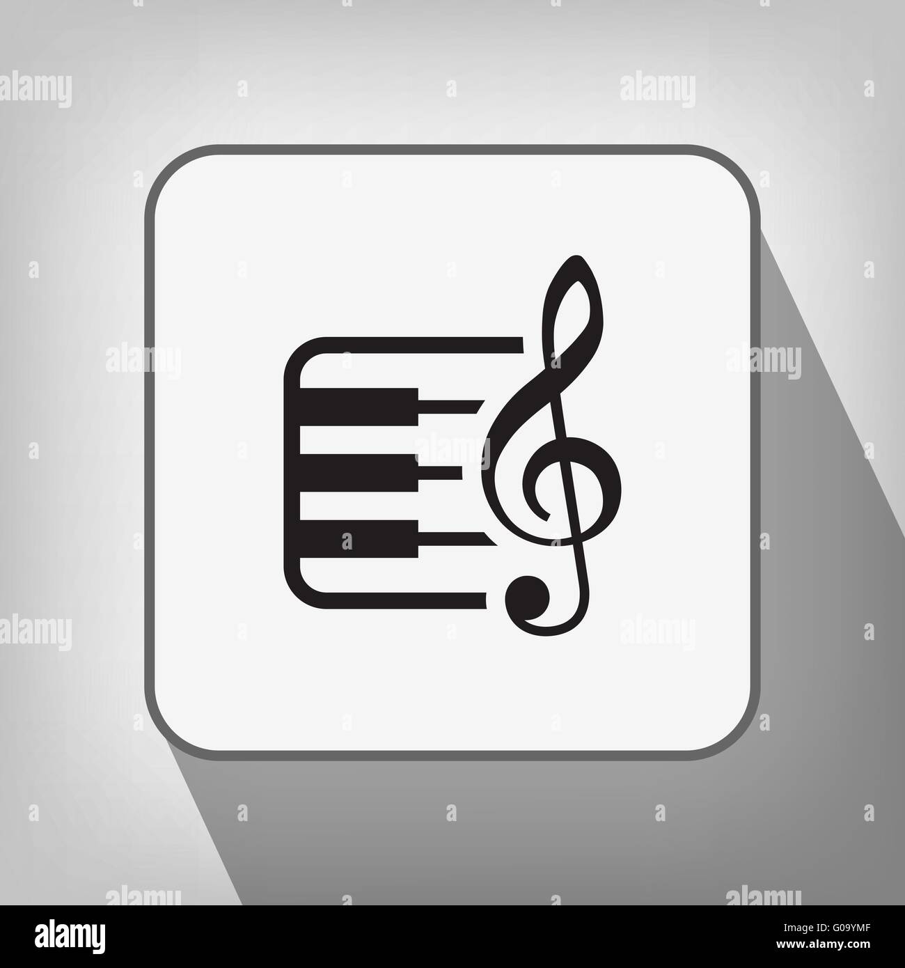 music key and keyboard icon Stock Vector Image & Art - Alamy