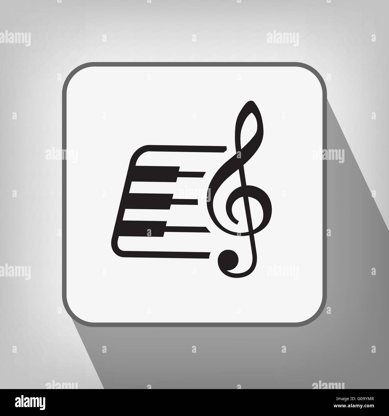 music key and keyboard icon Stock Vector Image & Art - Alamy