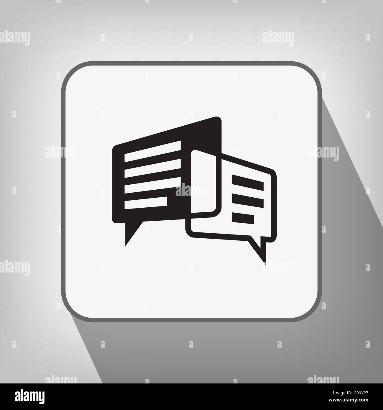 Pictograph of message or chat Stock Vector Image & Art - Alamy