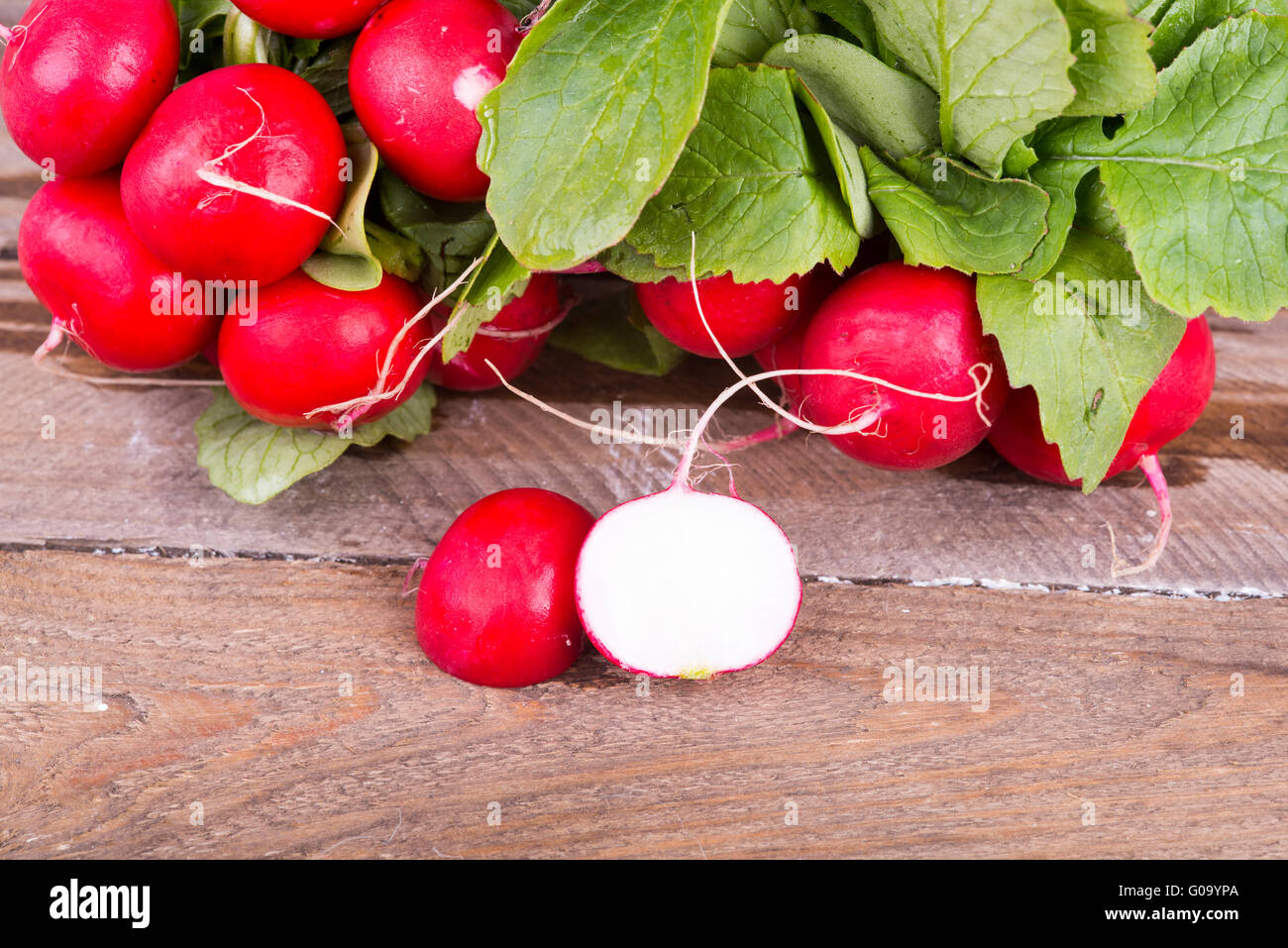 a photo of fresh red radishes Stock Photo - Alamy