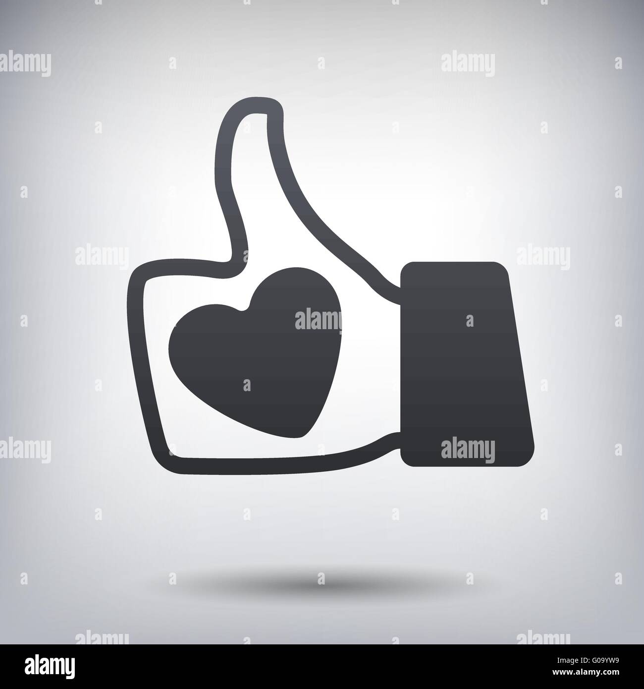 Pictograph of like Stock Vector Image & Art - Alamy