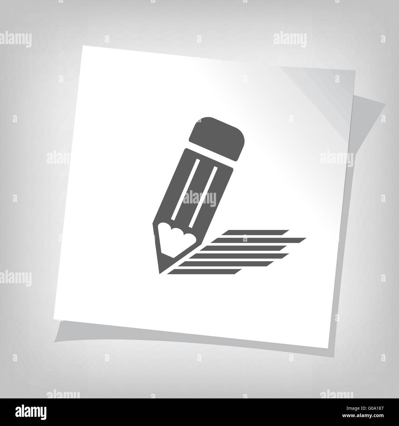 Pictograph of note Stock Vector Image & Art - Alamy
