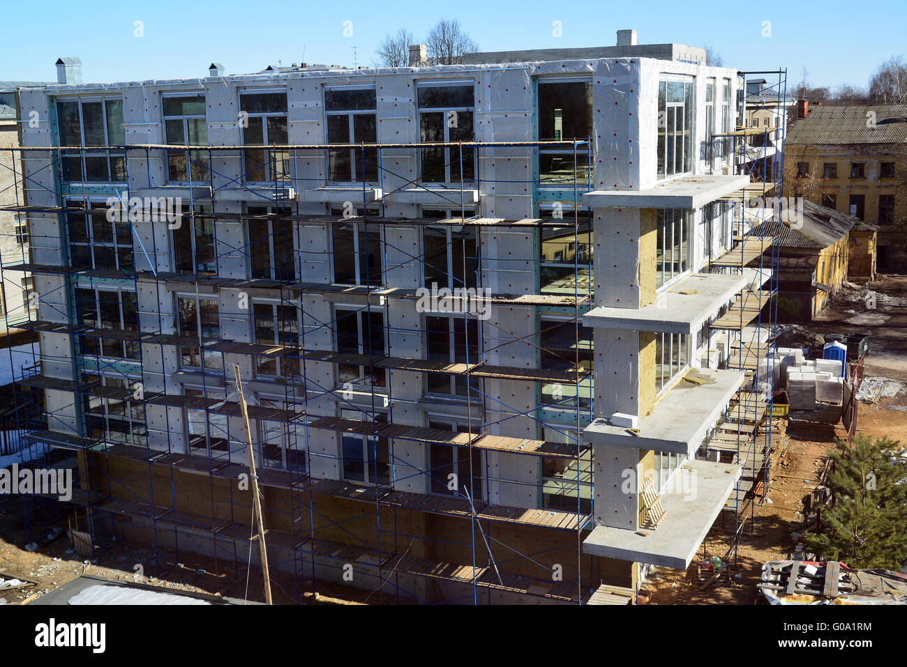 construction of small building Stock Photo - Alamy