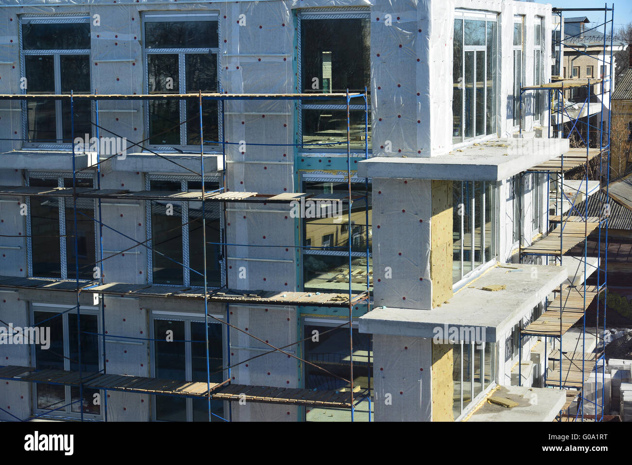 construction of small building Stock Photo - Alamy