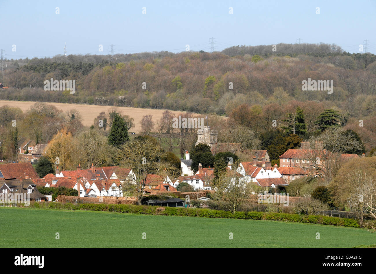 Buckinghamshire - Chiltern Hills - Little Missenden village - sheltered ...