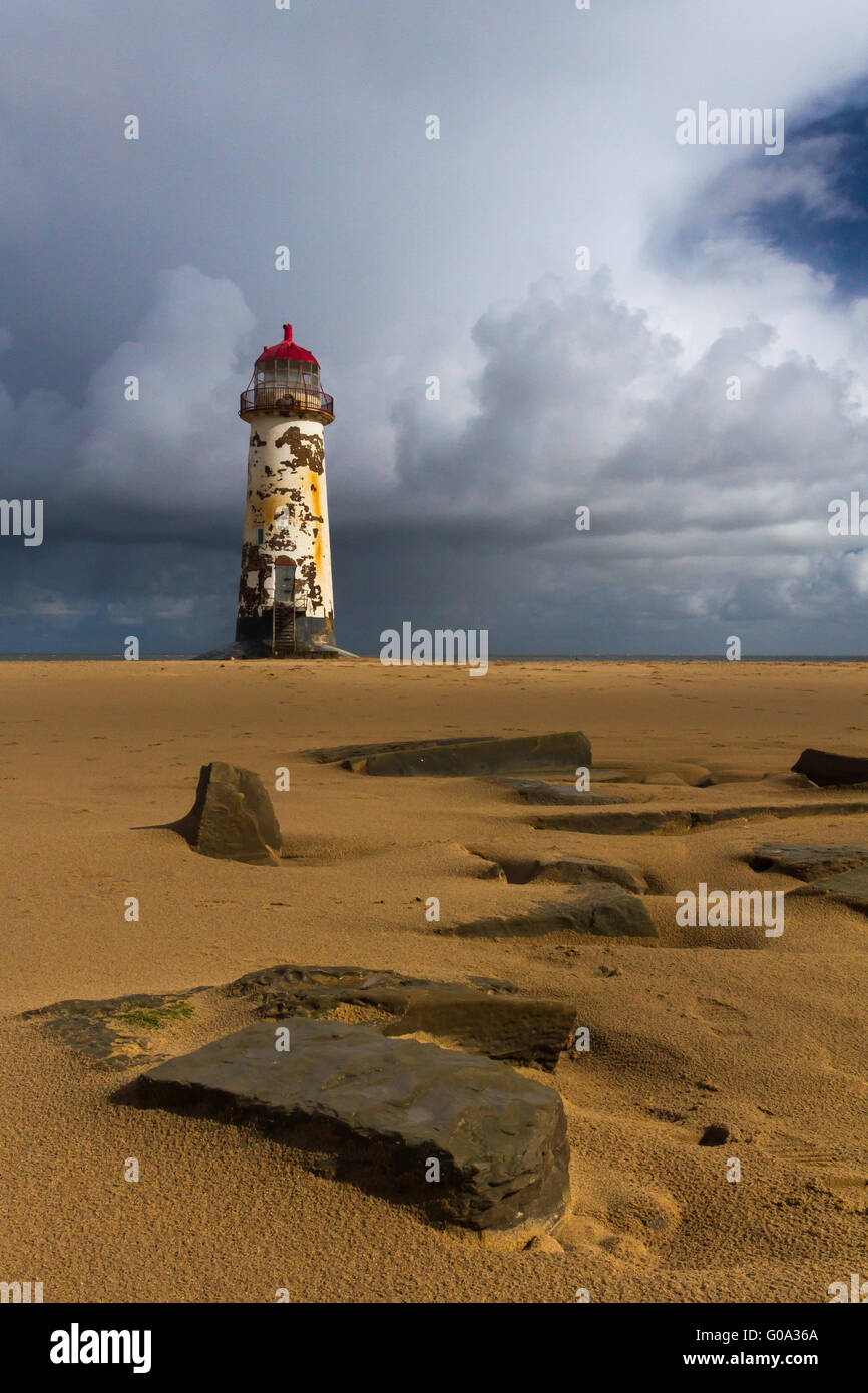 Talacre Lighthouse, Flintshire, North Wales Stock Photo - Alamy