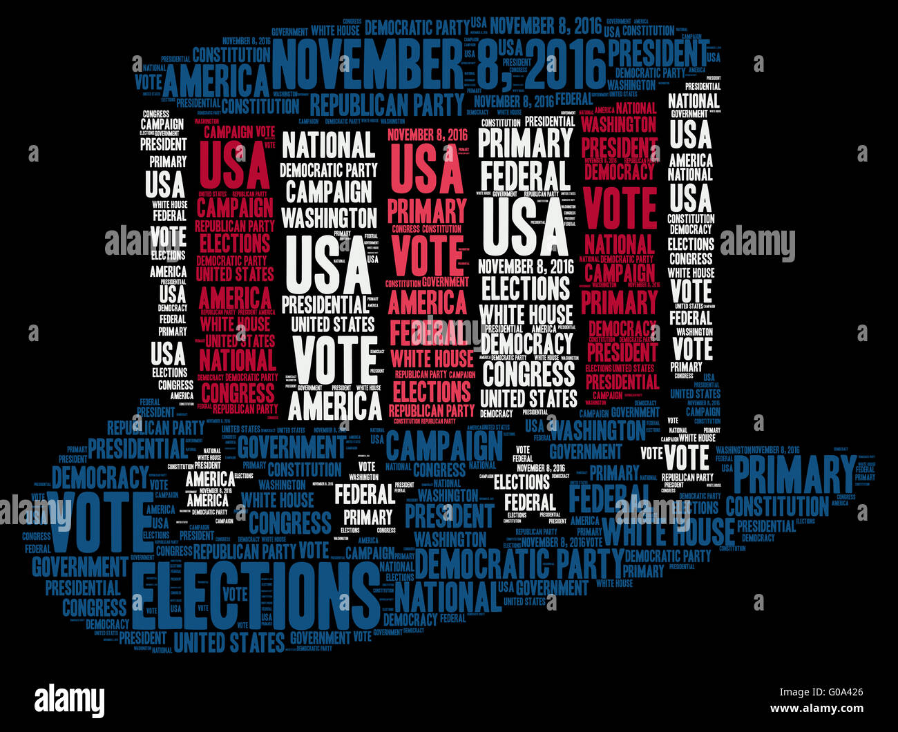 Presidential election map united states hi-res stock photography and ...