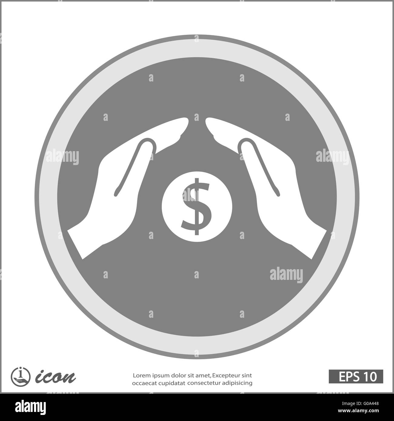 money in hand icon Stock Vector Image & Art - Alamy