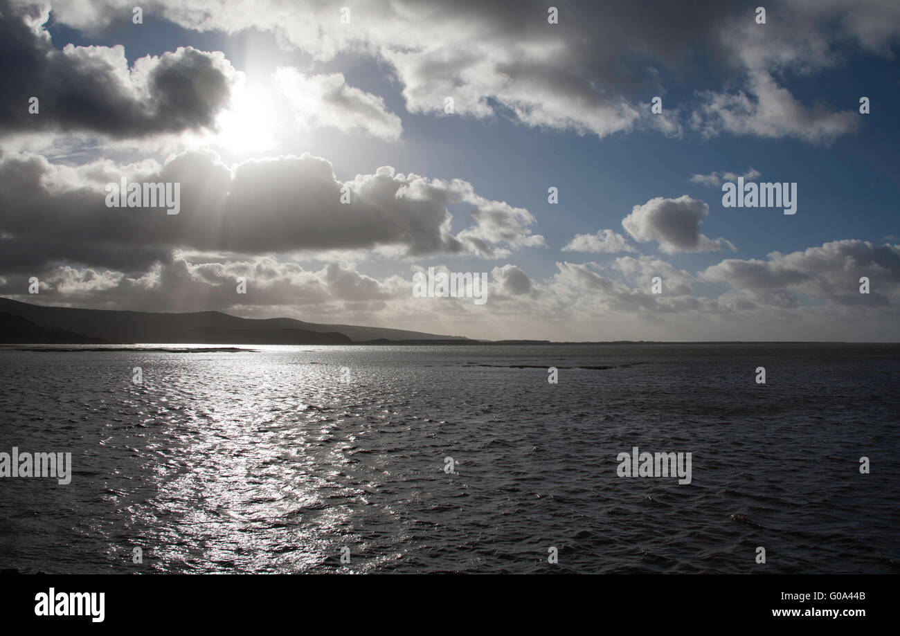 Tremadog Bay from The Cob at Porthmadog Snowdonia North Wales Stock ...