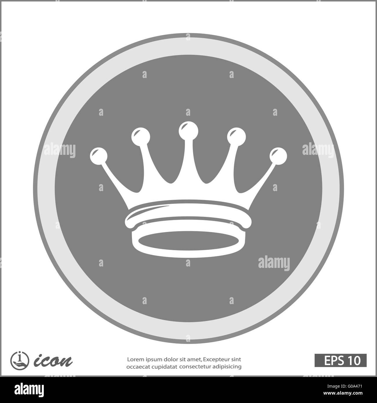 crown icon Stock Vector Image & Art - Alamy