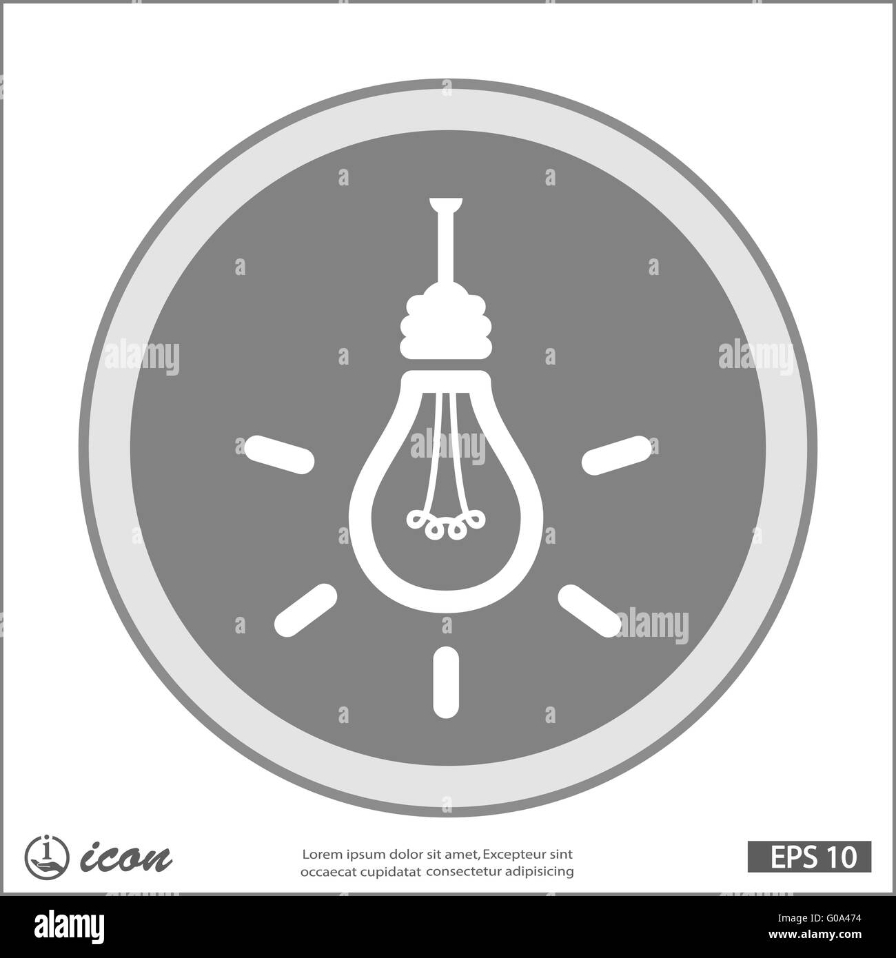 bulb icon Stock Vector Image & Art - Alamy