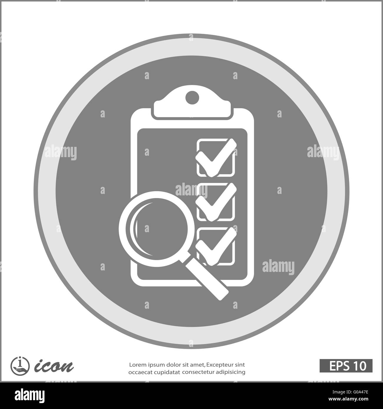checklist icon Stock Vector Image & Art - Alamy