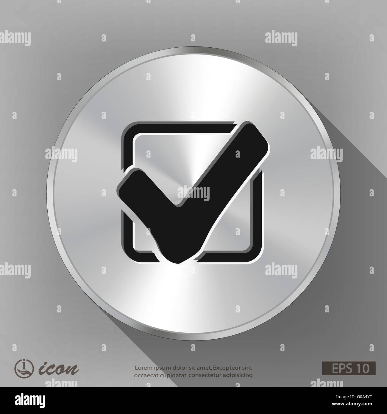 checkmark icon Stock Vector Image & Art - Alamy