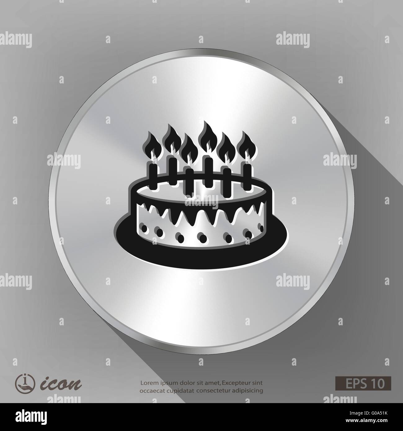 cake icon Stock Vector Image & Art - Alamy