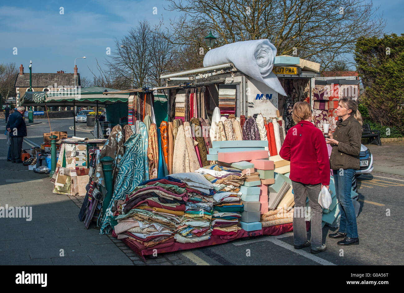 Market day at Garstang lancashire Stock Photo - Alamy