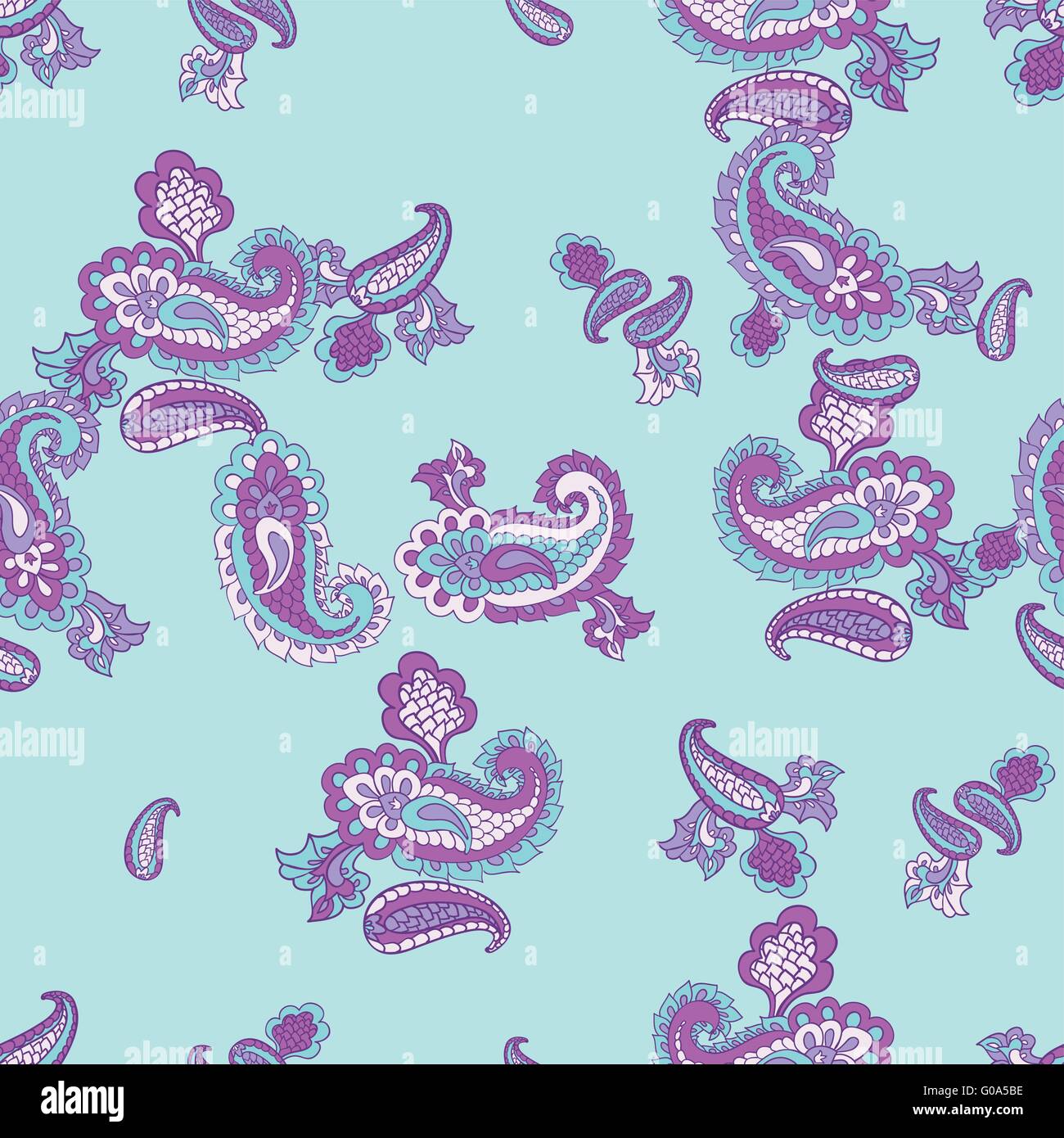 Seamless paisley pattern Stock Vector Image & Art - Alamy