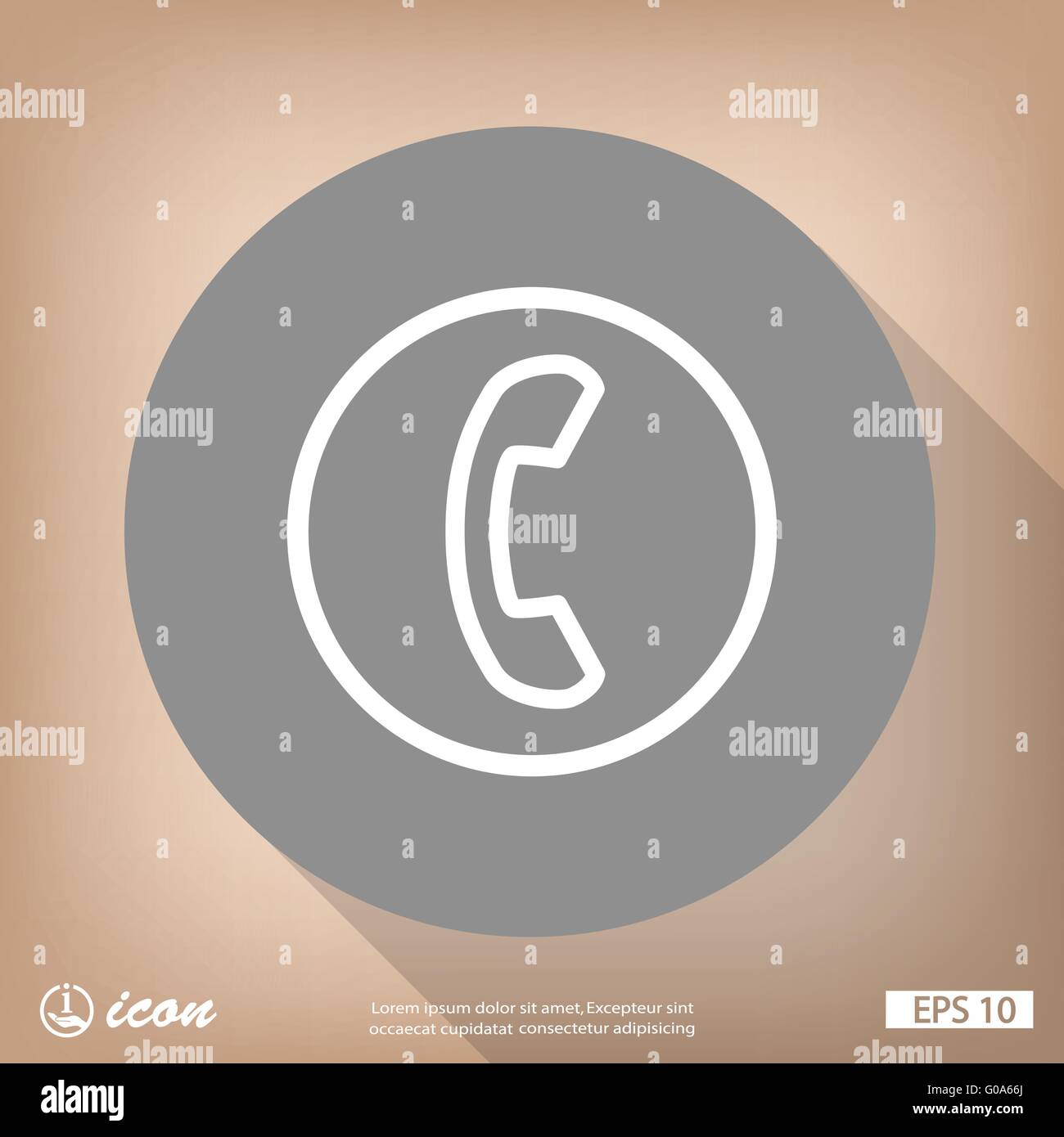 Pictograph of phone Stock Vector Image & Art - Alamy