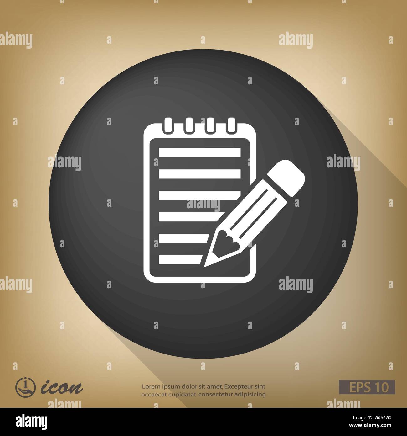 Pictograph of note Stock Vector Image & Art - Alamy