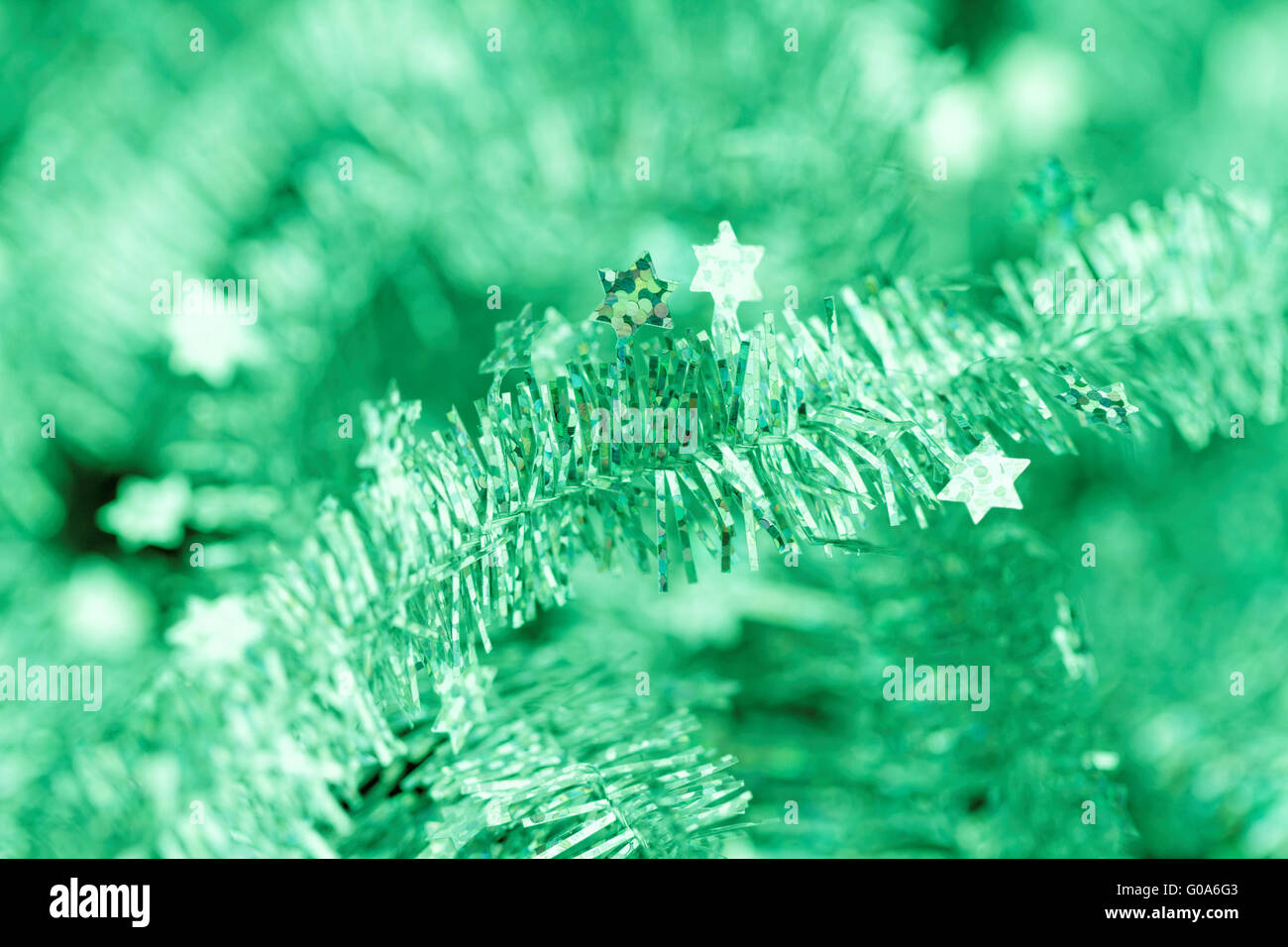 Green tinsel hi-res stock photography and images - Alamy