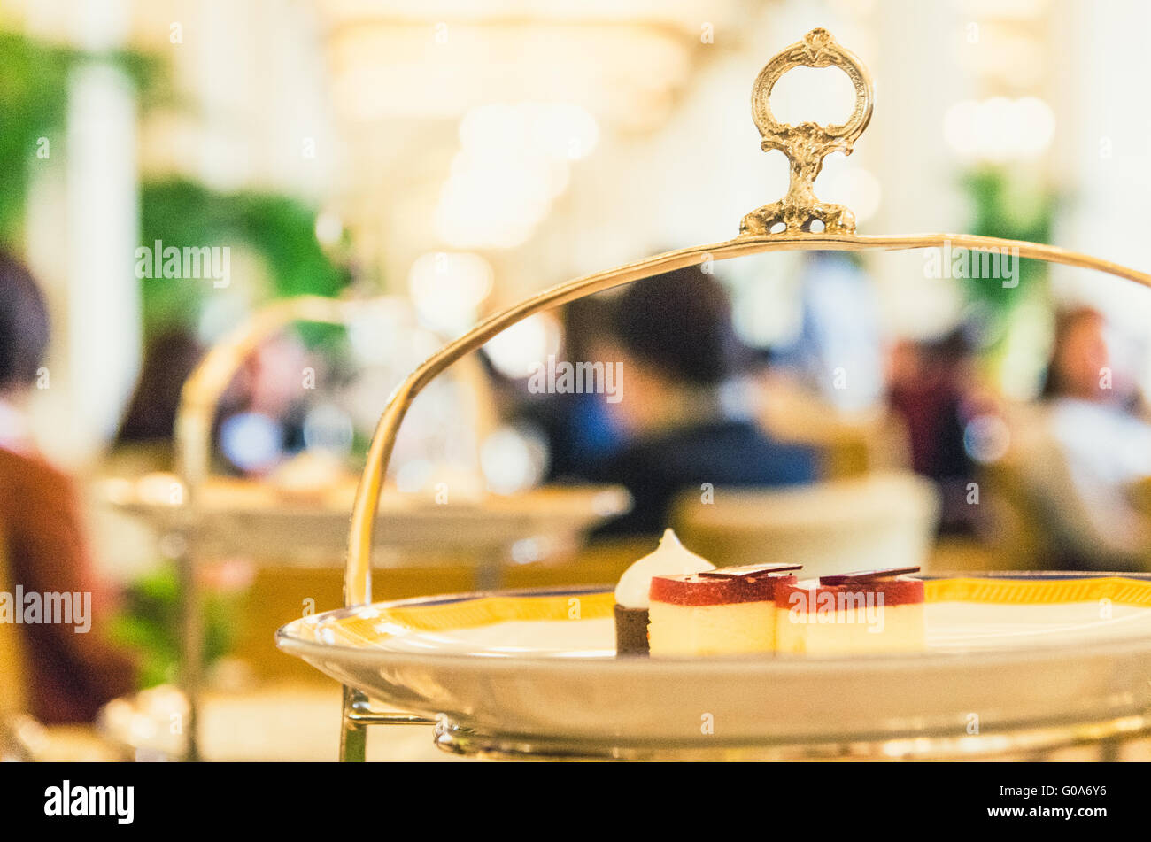 Afternoon High Tea Time at Peninsula Hong Kong Stock Photo - Alamy