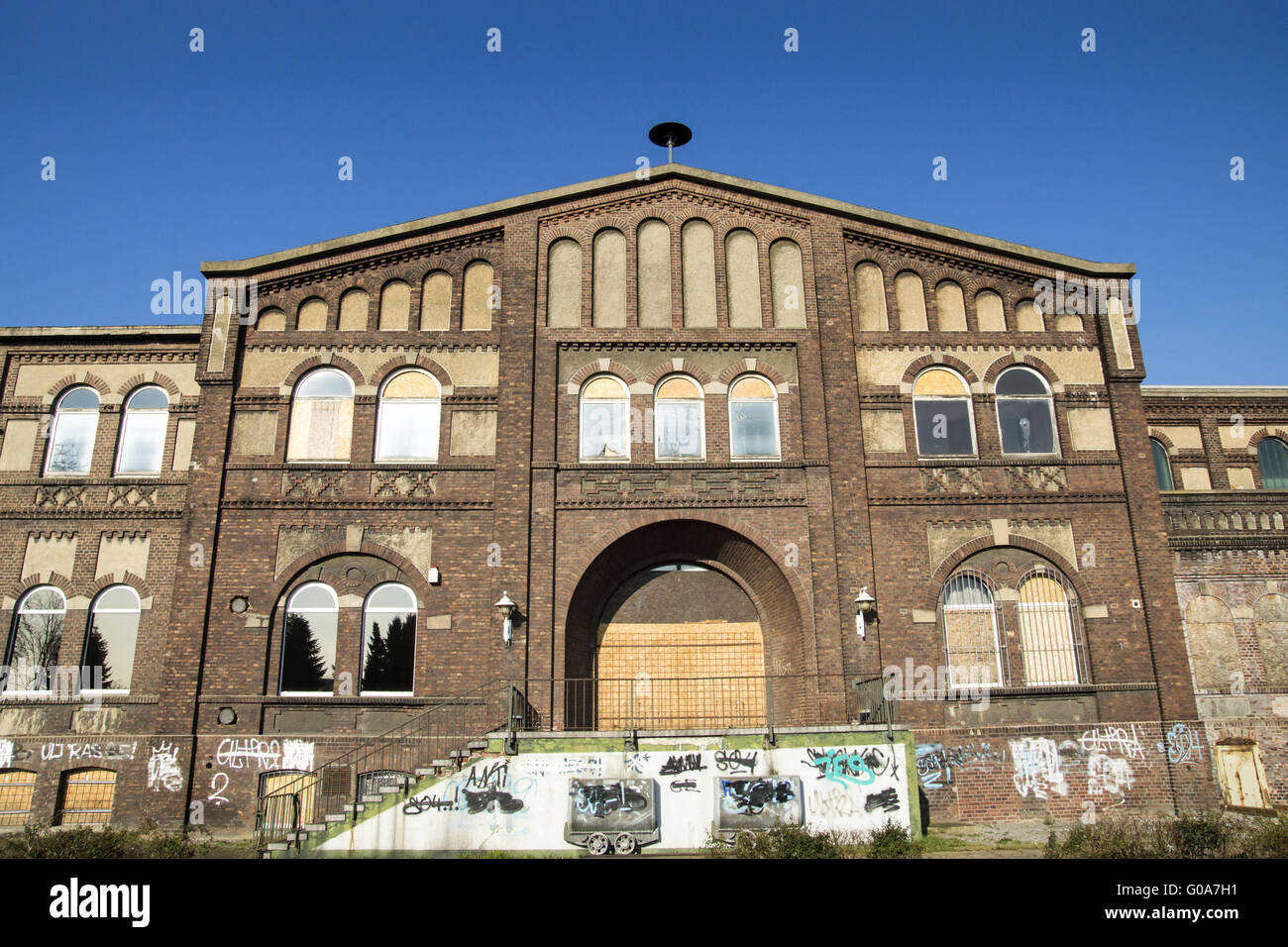 Street-view of the coal-mine Ewald-Continuation in Stock Photo - Alamy