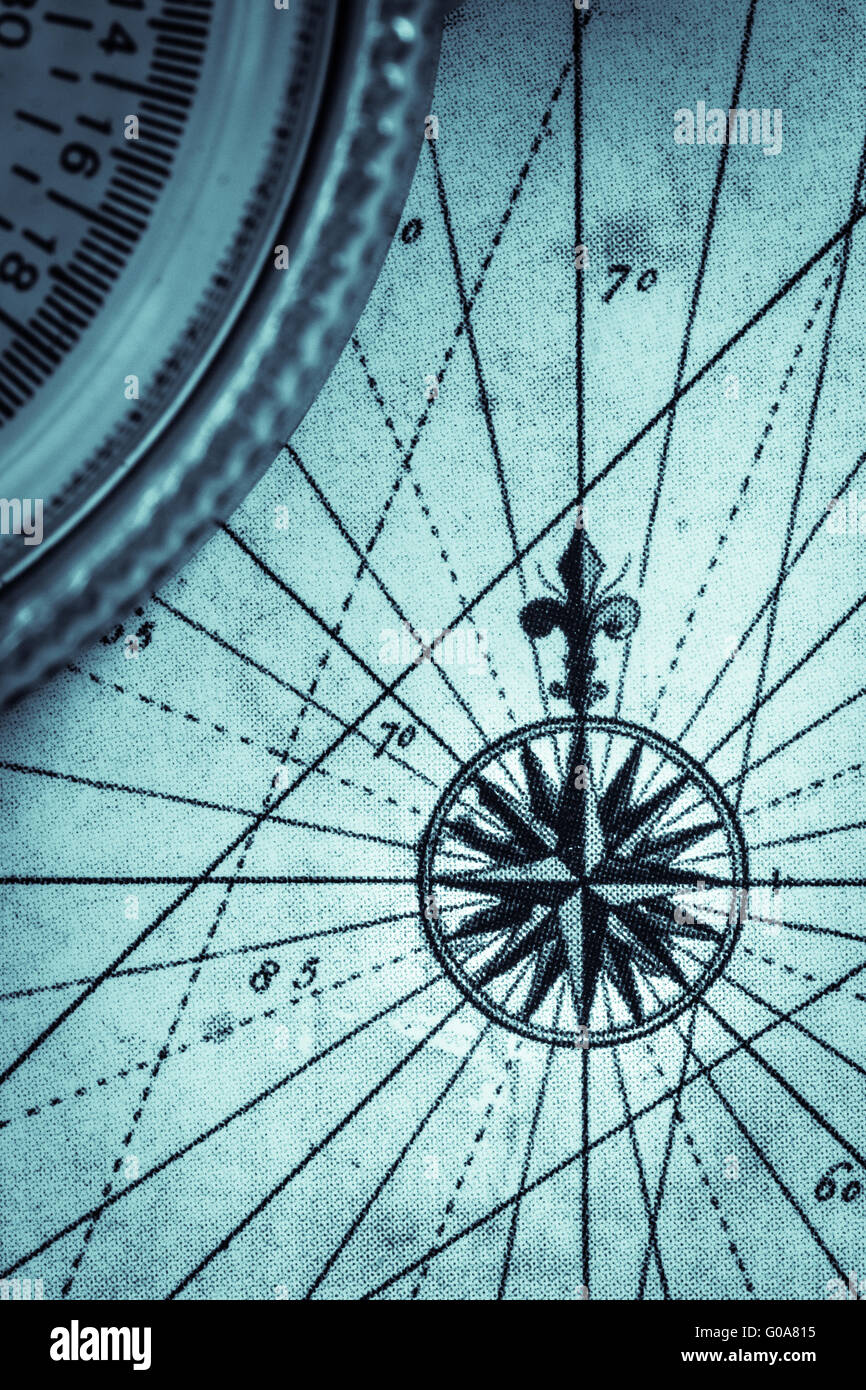 Kompass map hi-res stock photography and images - Alamy