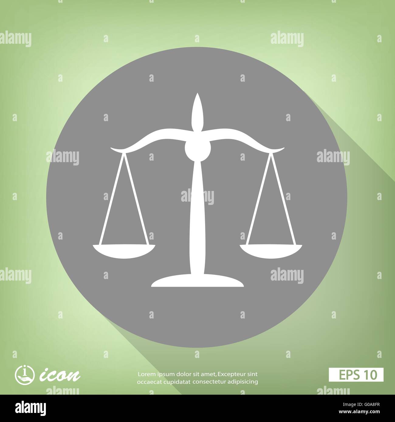 Pictograph of justice scales Stock Vector Image & Art - Alamy