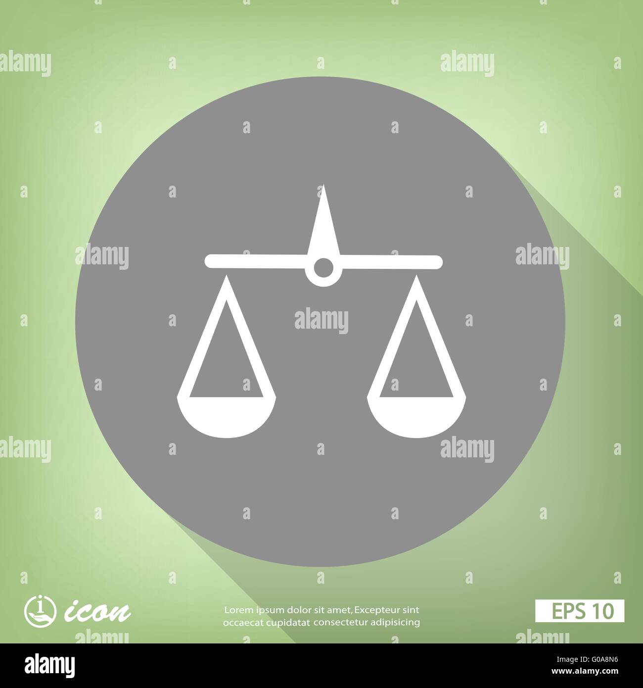 Pictograph of justice scales Stock Vector Image & Art - Alamy