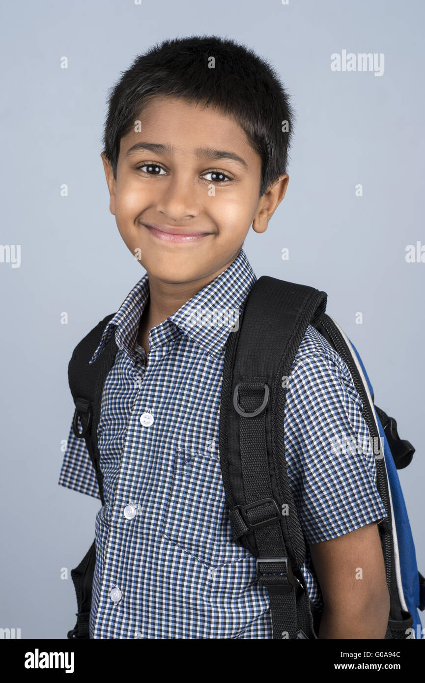 Indian boy school uniform hi-res stock photography and images - Alamy