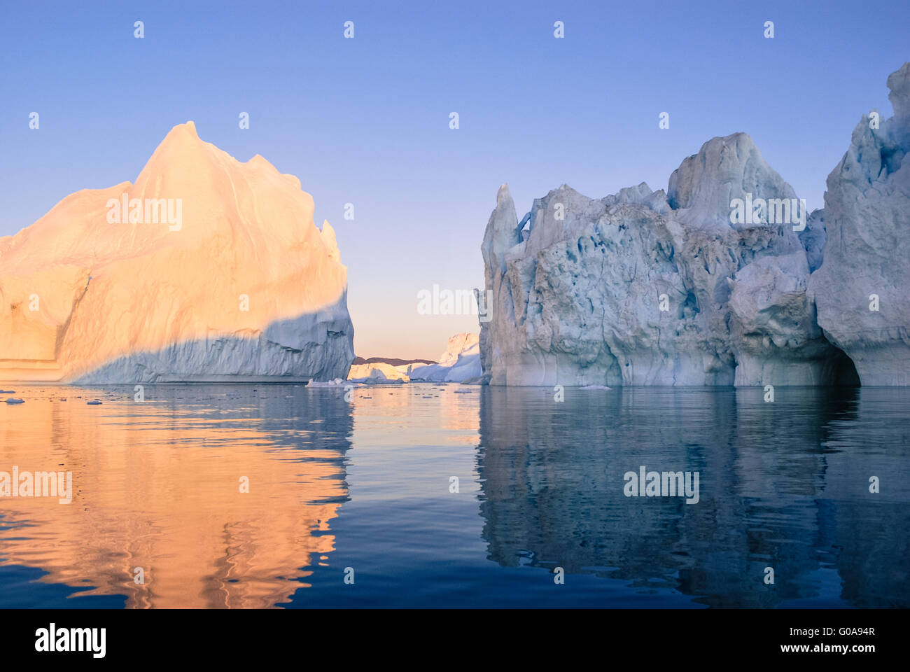 Evening at Disco Bay, Greenland Stock Photo - Alamy